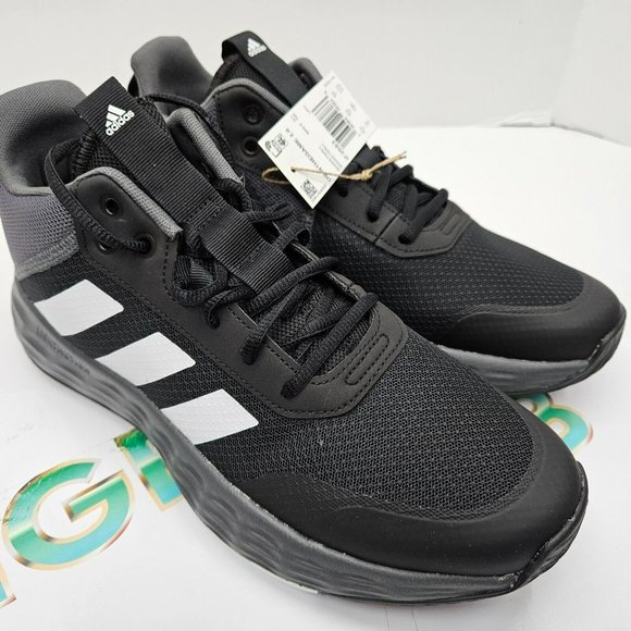 adidas | Shoes | Adidas Own The Game 2 Black White Mens Basketball ...